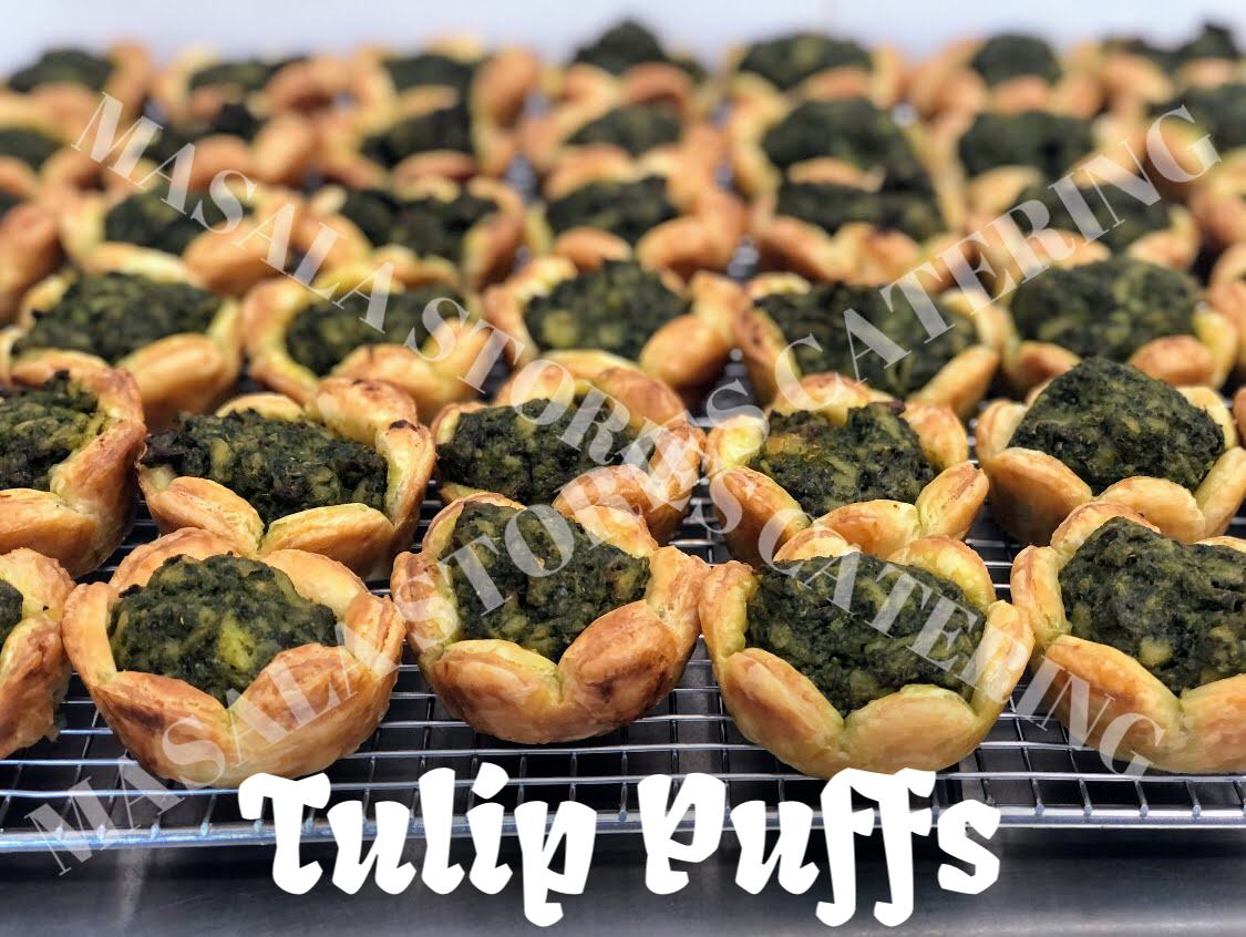 TULIP PUFFS (Potato) (Signature)- 4 Puffs | Masala Stories Catering