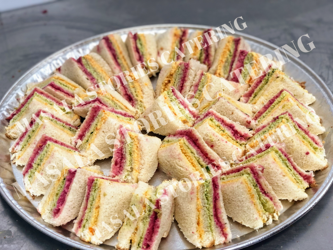 RIBBON SANDWICH (Signature)- 4 MINI TRIANGLES | Masala Stories Catering
