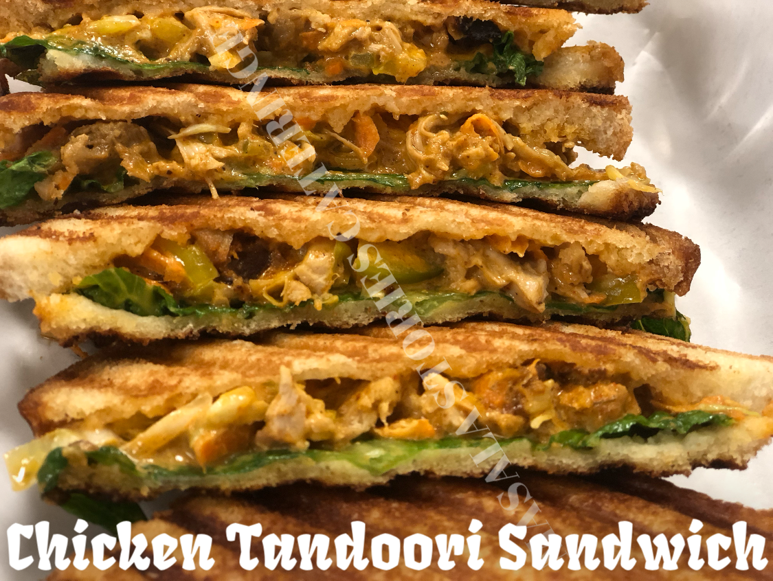 Chicken Tandoori Sandwich (2 Triangles)(Signature) | Masala Stories ...